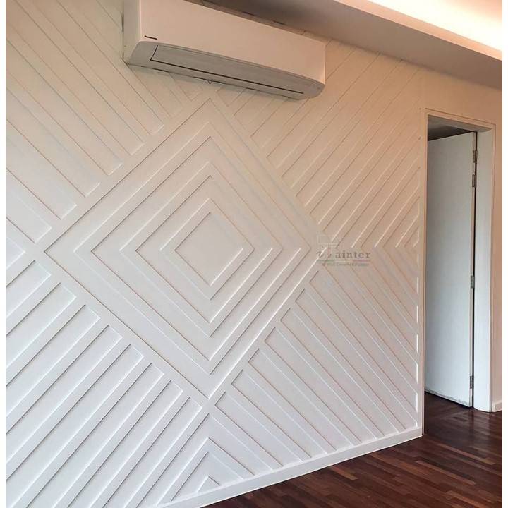 DIY Accent Wall / Modern Wainscoting