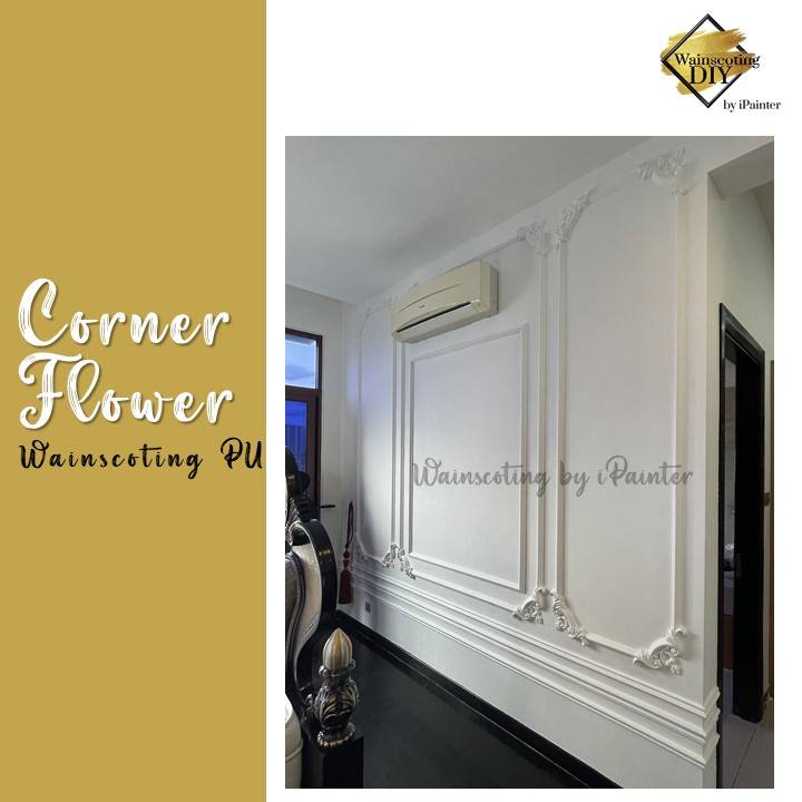 PU Wainscoting Corner Flower