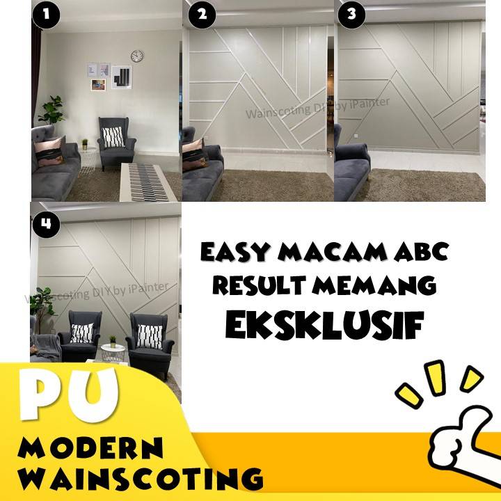 DIY Modern Wainscoting PU