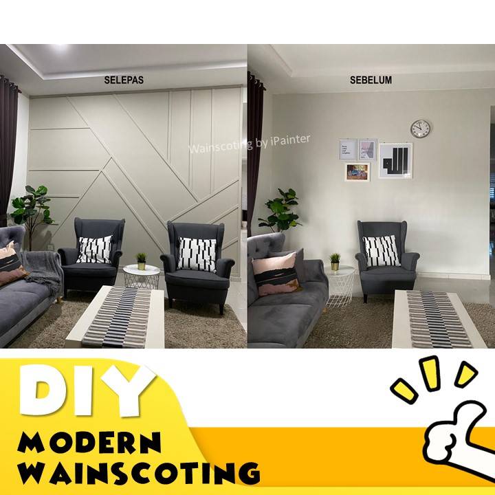 DIY Modern Wainscoting PU