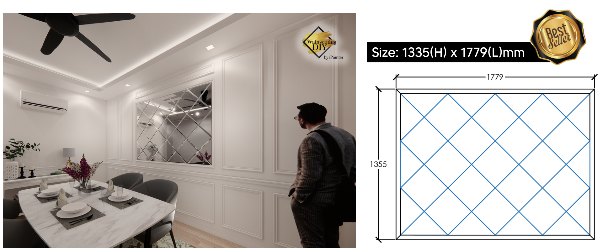 Diamond mirror Set DIY