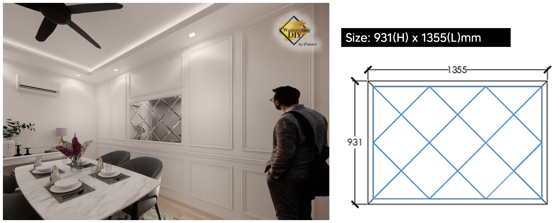 Diamond mirror Set DIY