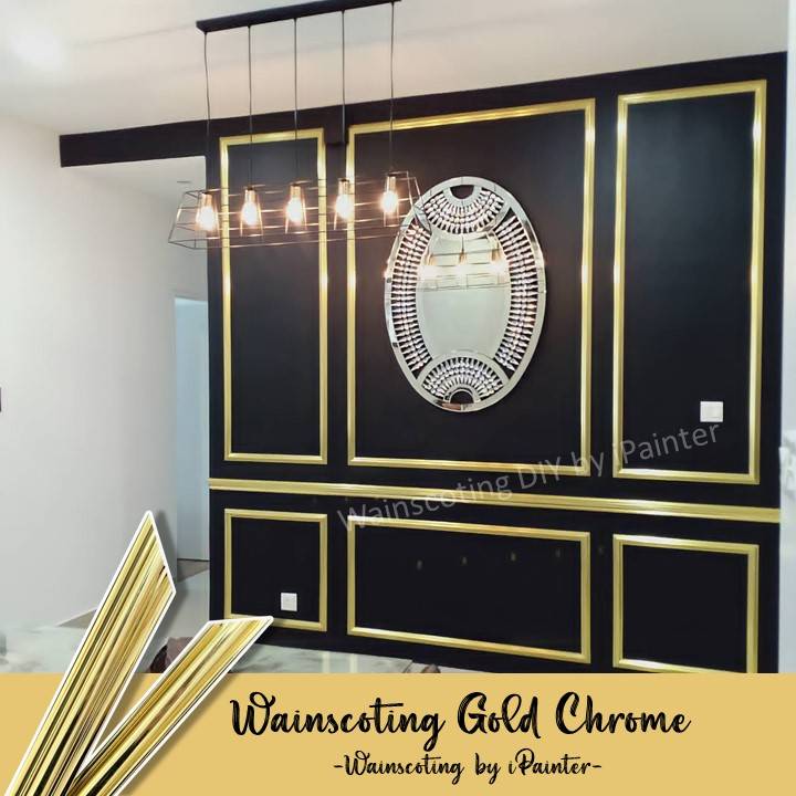 Gold Chrome Wainscoting 2400mm (PS)