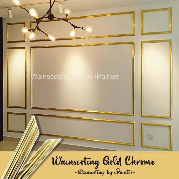Gold Chrome Wainscoting 2400mm (PS)