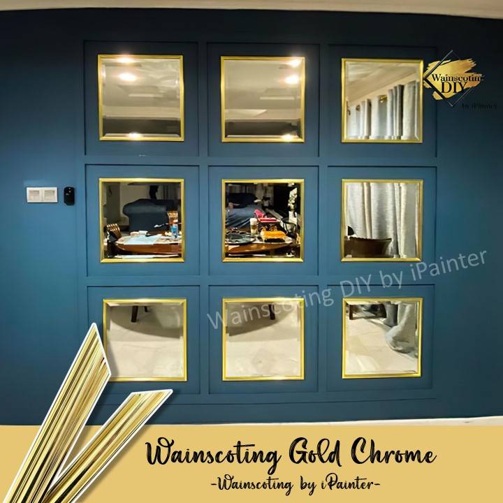 Gold Chrome Wainscoting 2400mm (PS)