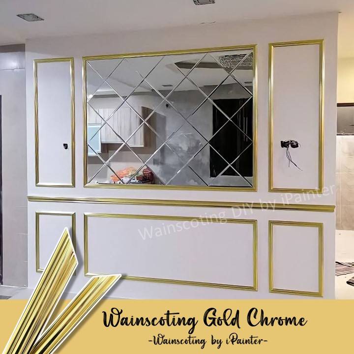 Gold Chrome Wainscoting 2400mm (PS)