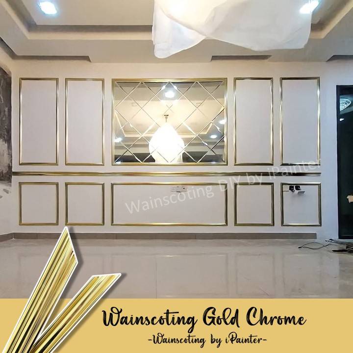 Gold Chrome Wainscoting 2400mm (PS)