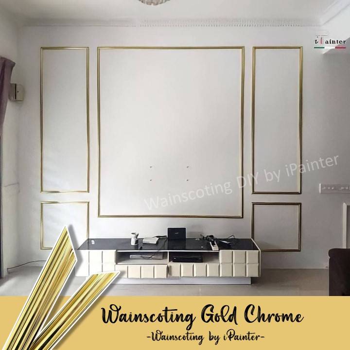 Gold Chrome Wainscoting 2400mm (PS)