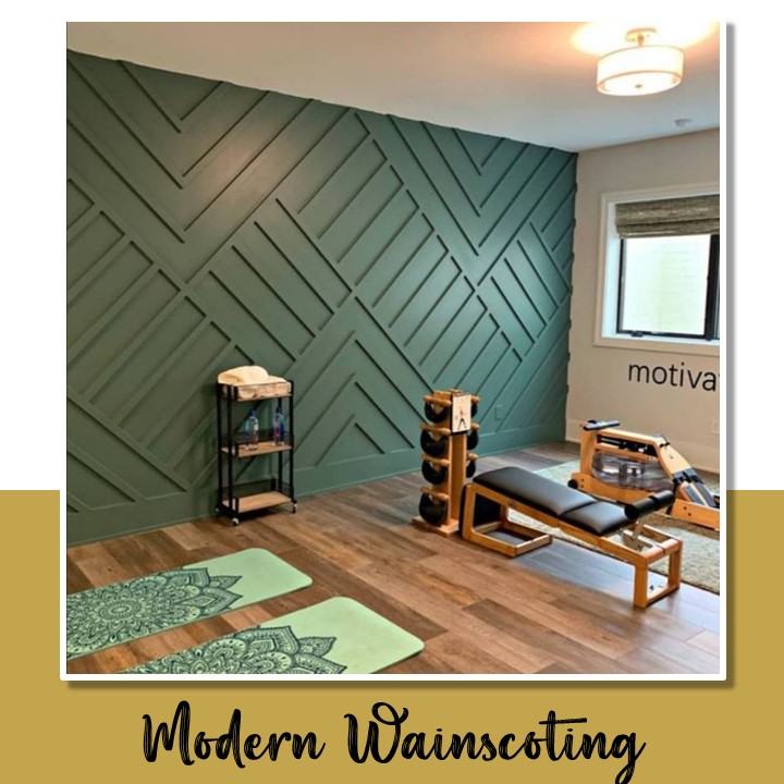 Easy DIY Modern Wainscoting - Accent Wall dari Pinterest