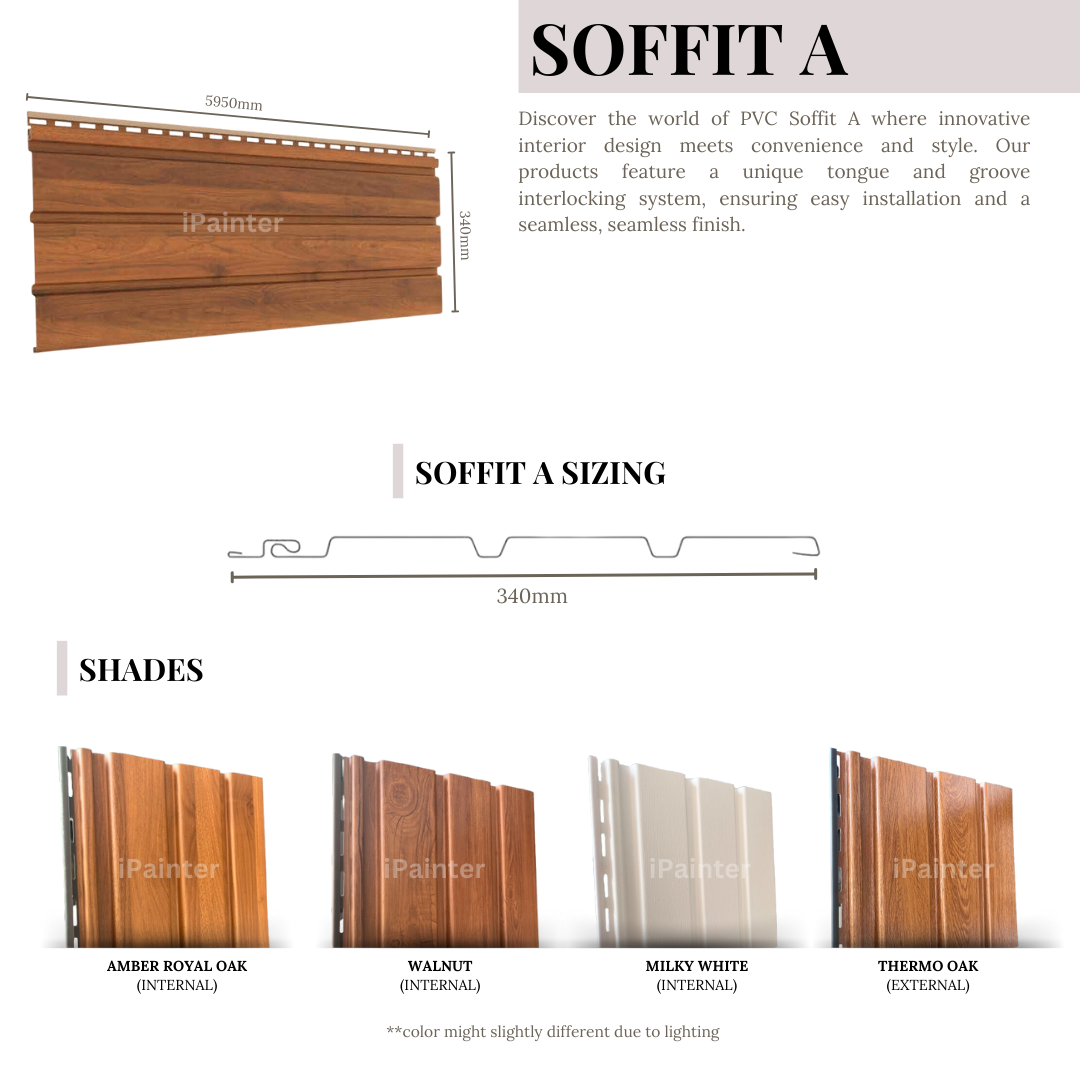 Soffit Panel ~ Walnut